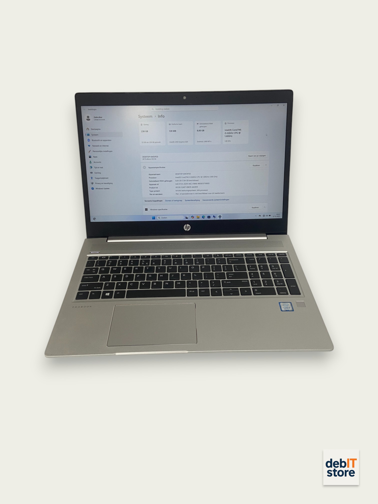 HP Probook 450 G6 Laptop - Windows 11 - debITstore